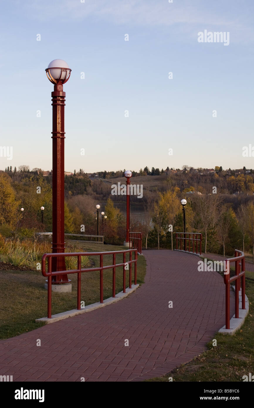 Walking path in a park Stock Photo - Alamy