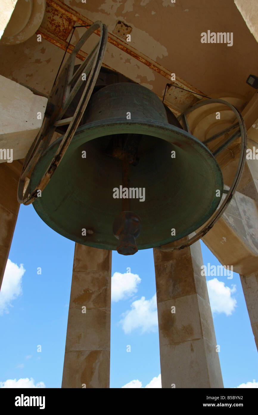 The Great Siege Bell, Valletta in Malta Stock Photo - Alamy