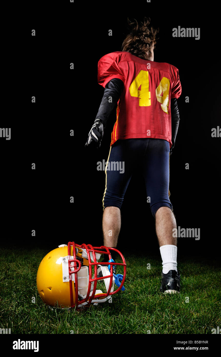 Angry american football player hi-res stock photography and images - Alamy