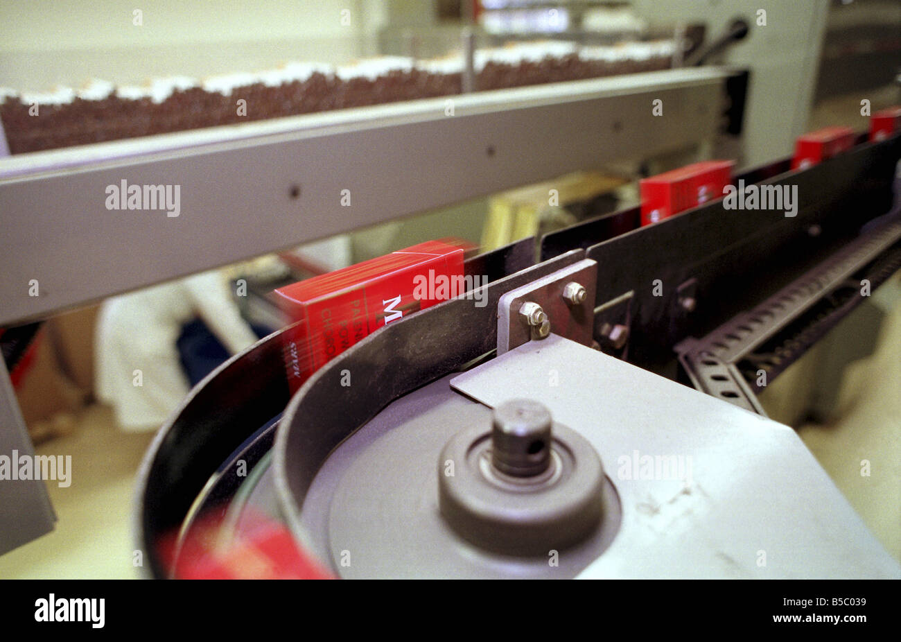 Cigarette production in the cigarette factory Reemtsma Polska ...