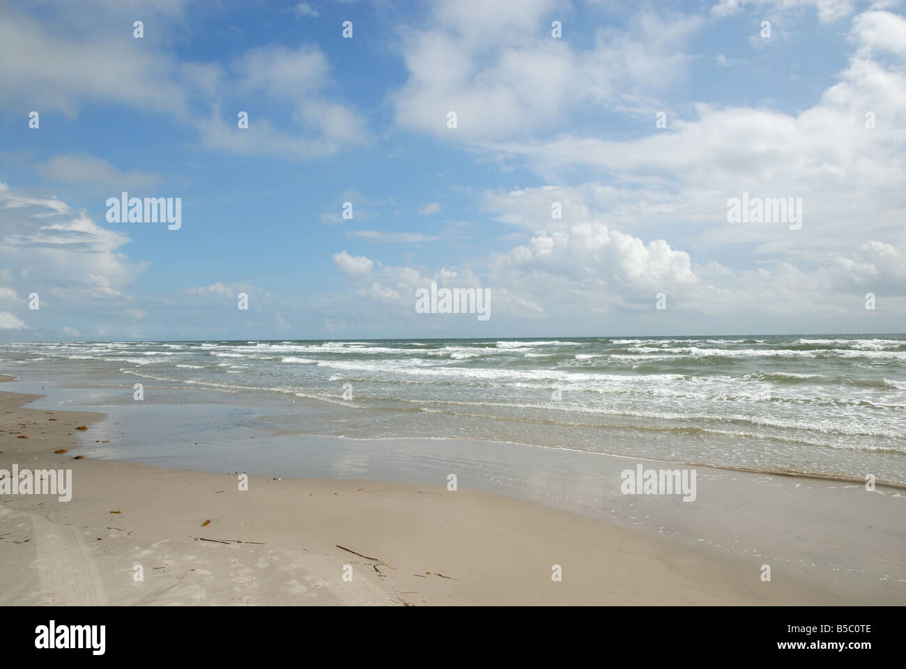 Beach on Padre Island, southern Texas USA Stock Photo - Alamy