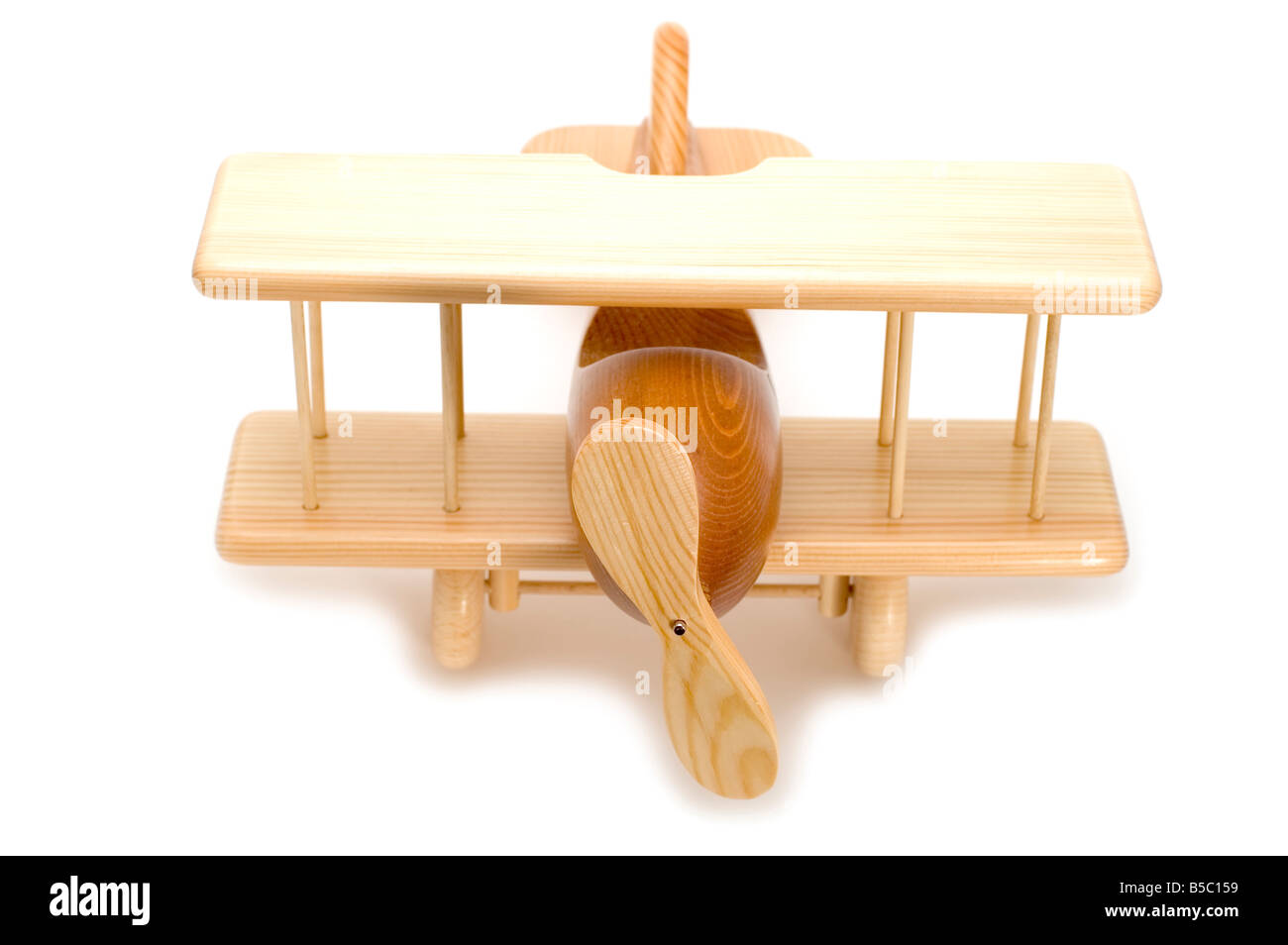 object on white wooden toy airplane Stock Photo - Alamy