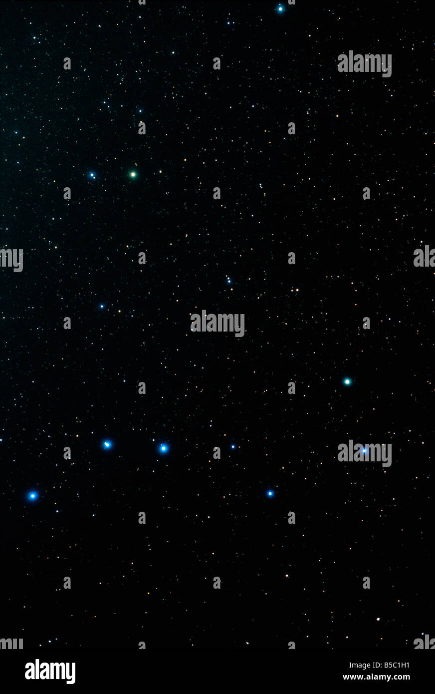 The Plough or Big Dipper -- the seven brightest stars in the ...