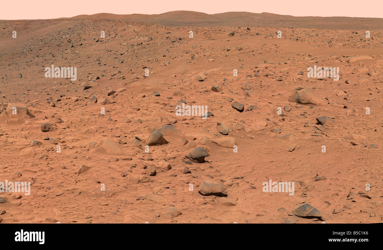 Surface of Mars photographed by Spirit lander Stock Photo - Alamy