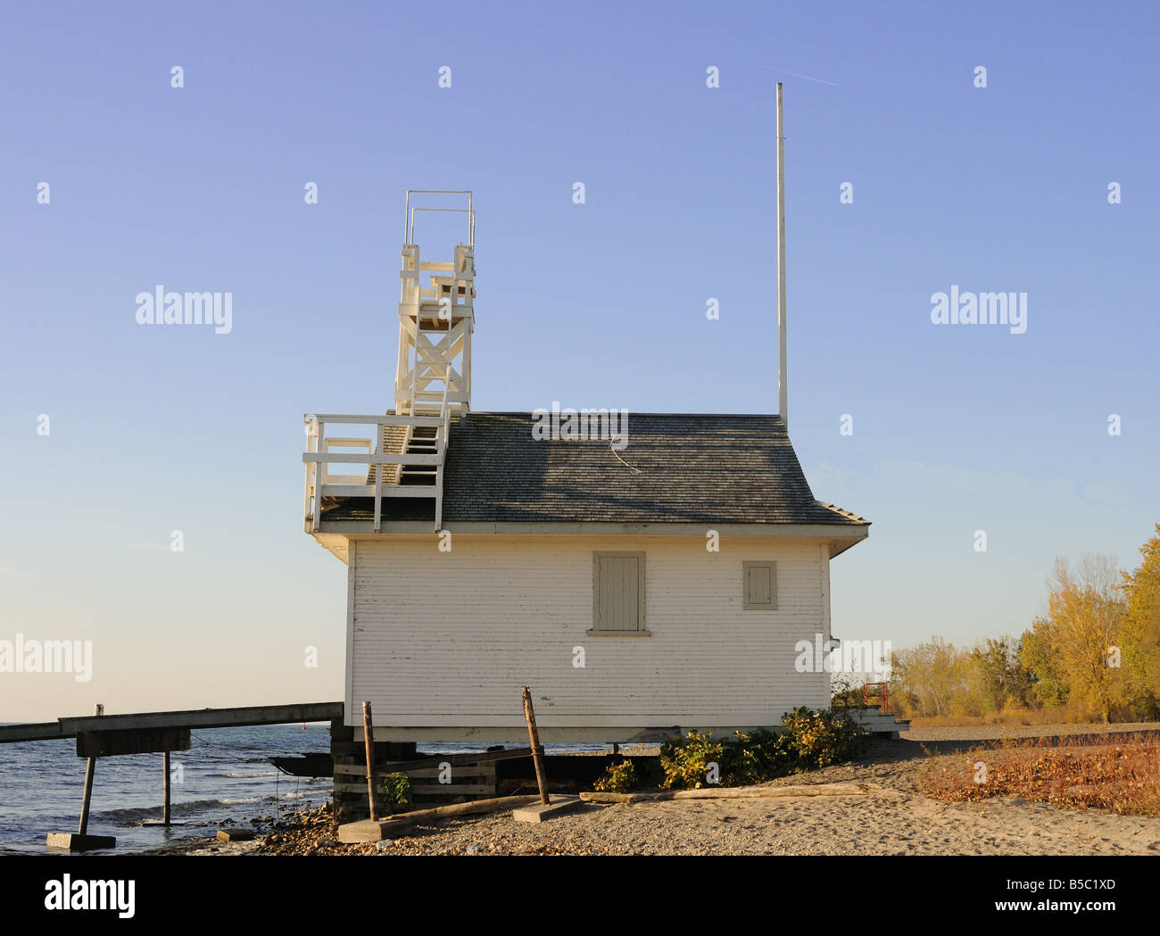 Photograph of a Life Guard Station Stock Photo - Alamy