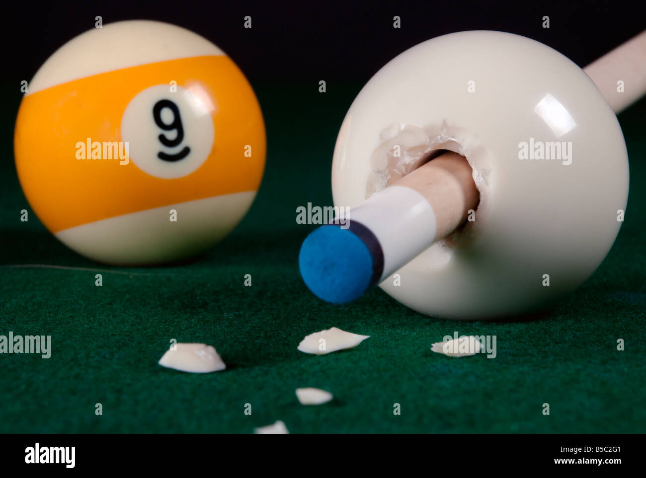A conceptual still life, a surrealistic of the game of billiards / pool ...
