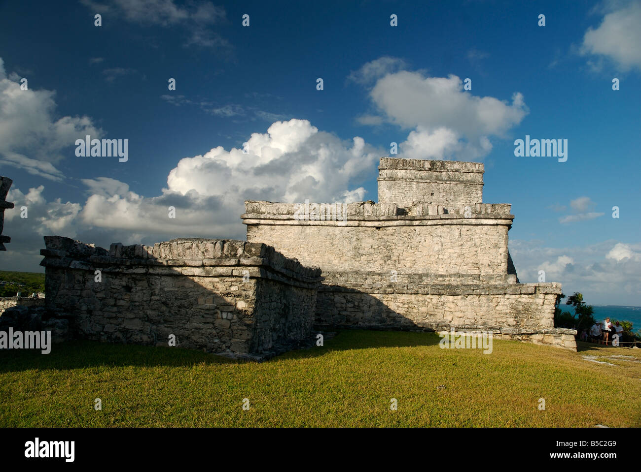 Main Temple of Tulum Stock Photo - Alamy