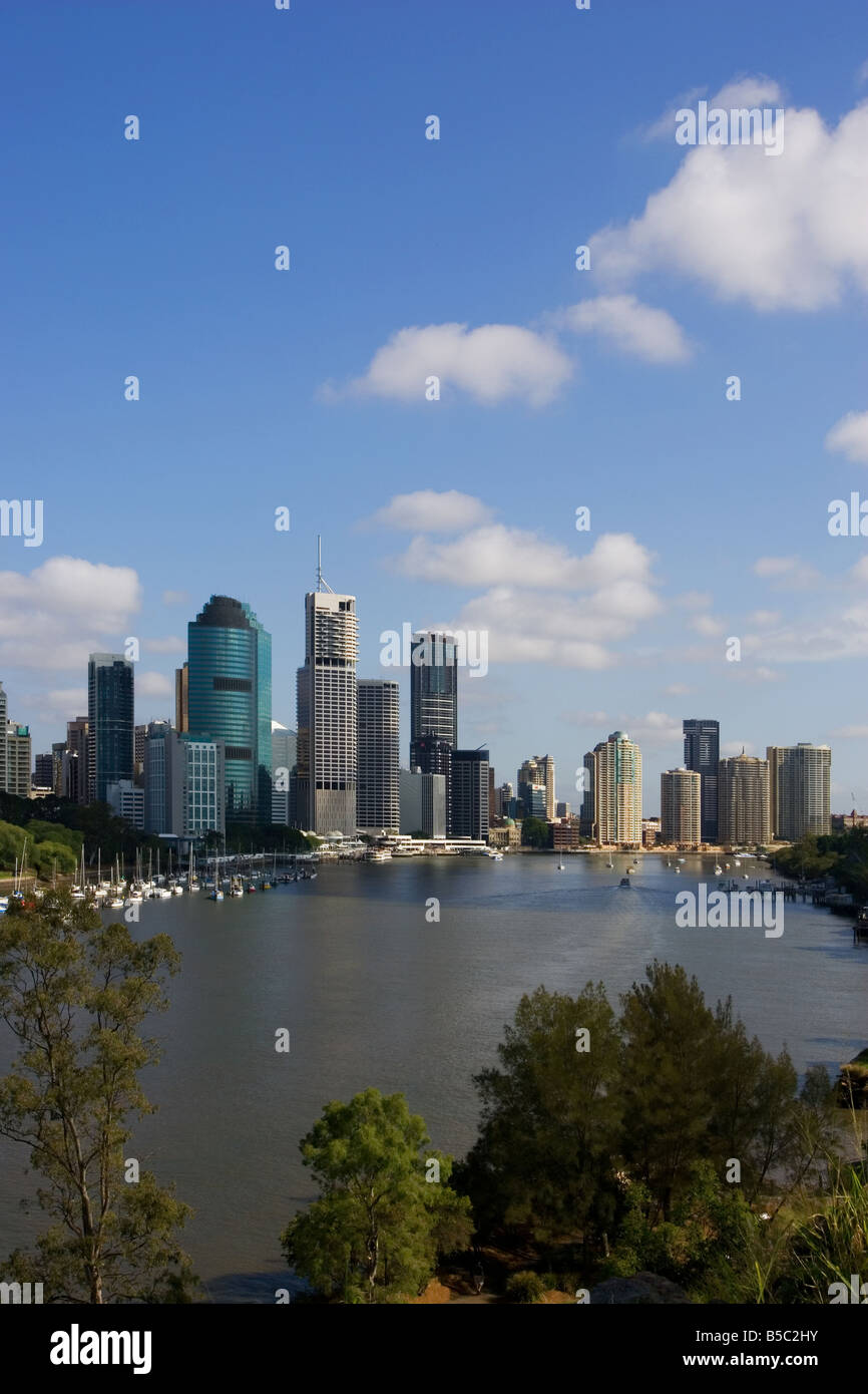 View of the city skyline from across the river Stock Photo - Alamy