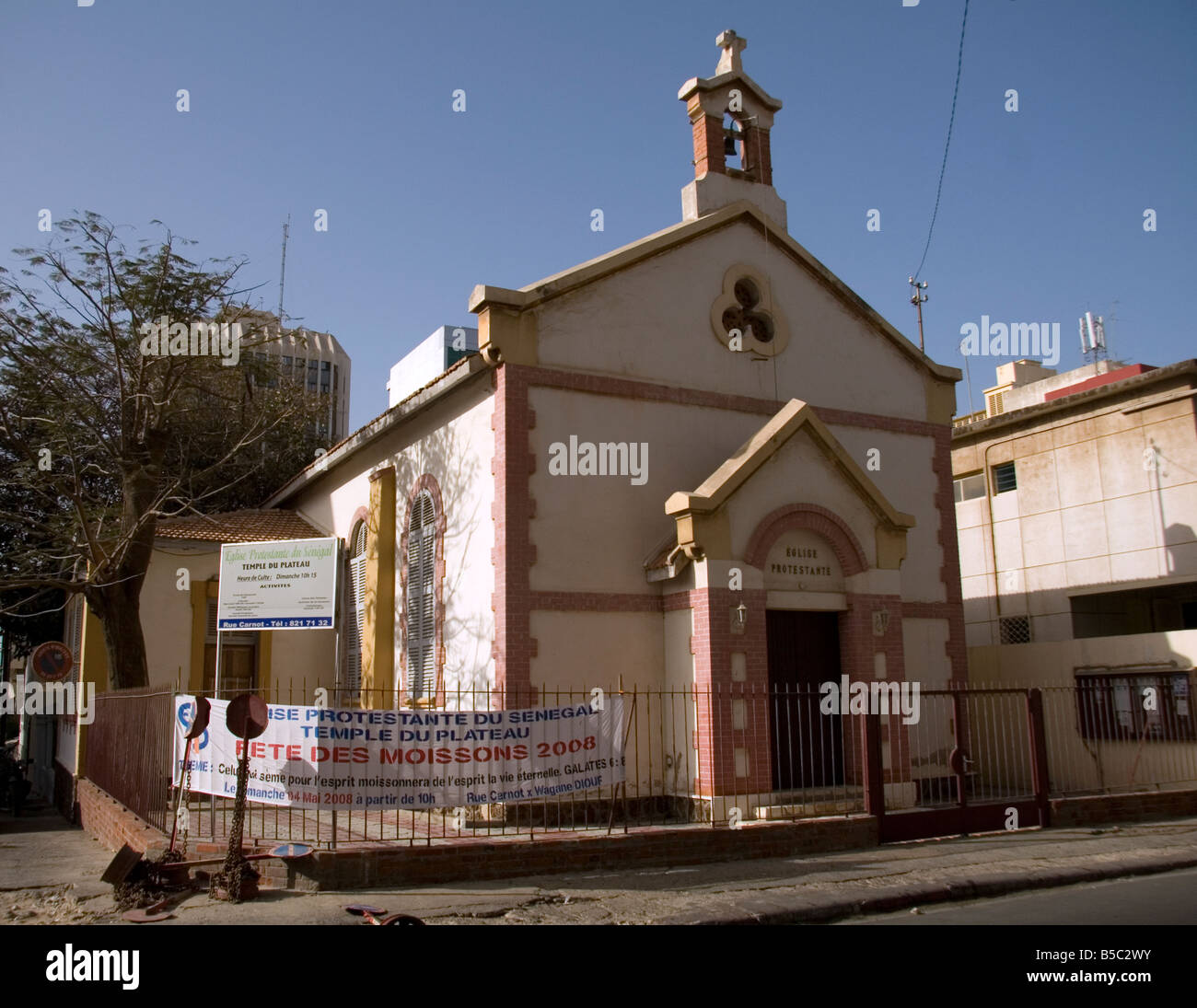 Protestant Church in Plateau District Dakar Senegal Stock Photo - Alamy