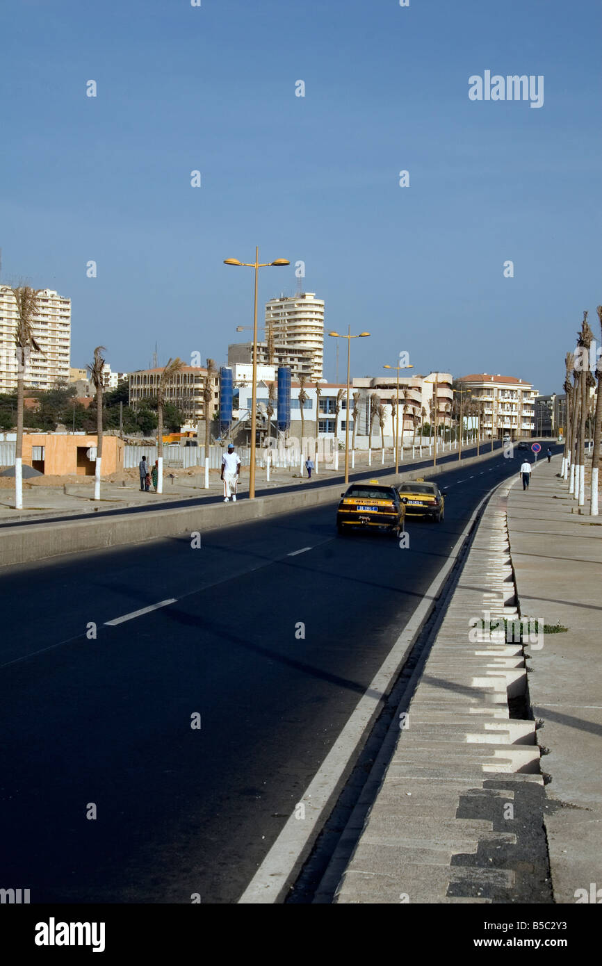 Newly built road Dakar Senegal Stock Photo - Alamy