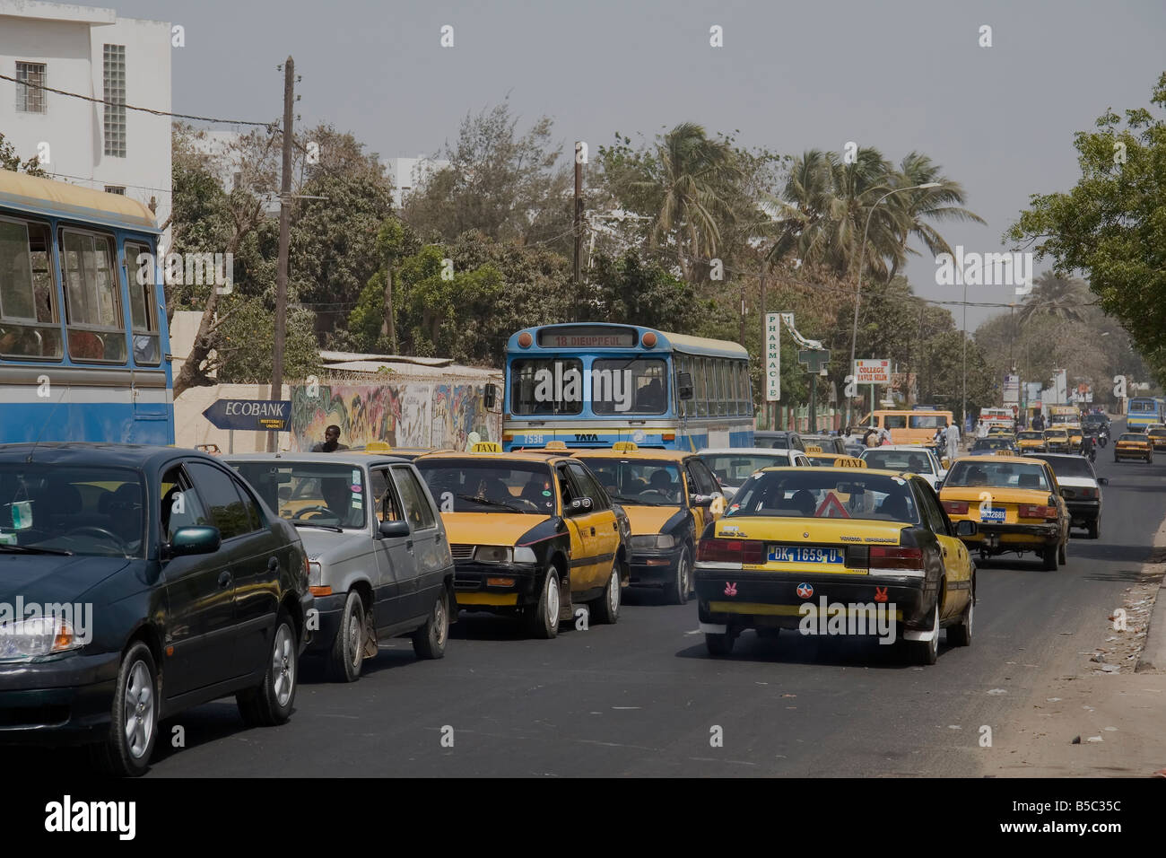 Traffic in Dakar Senegal Stock Photo - Alamy