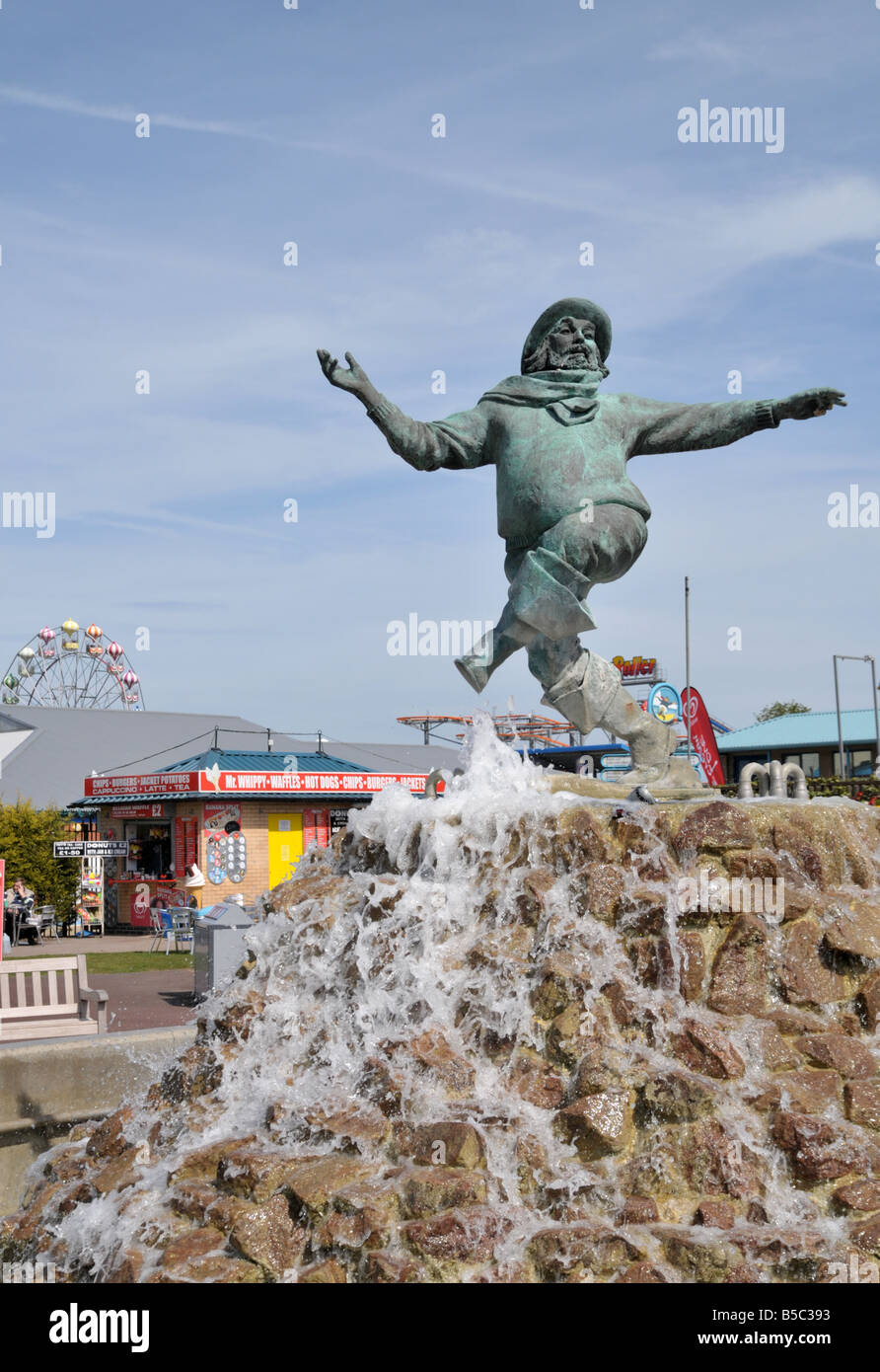 Jolly Fisherman statue at Skegness Lincolnshire England UK Stock Photo ...