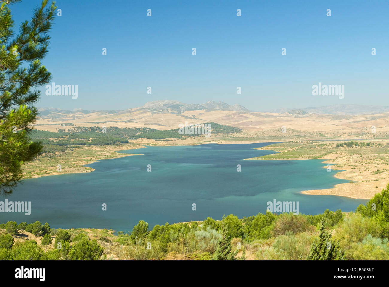 Malaga Lake, Andalusia, Spain Stock Photo - Alamy