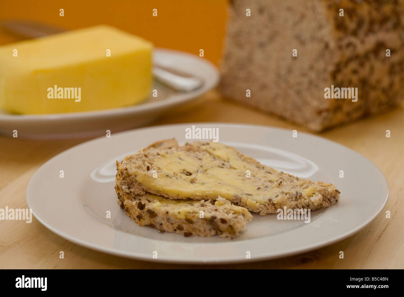Bread and butter Stock Photo - Alamy