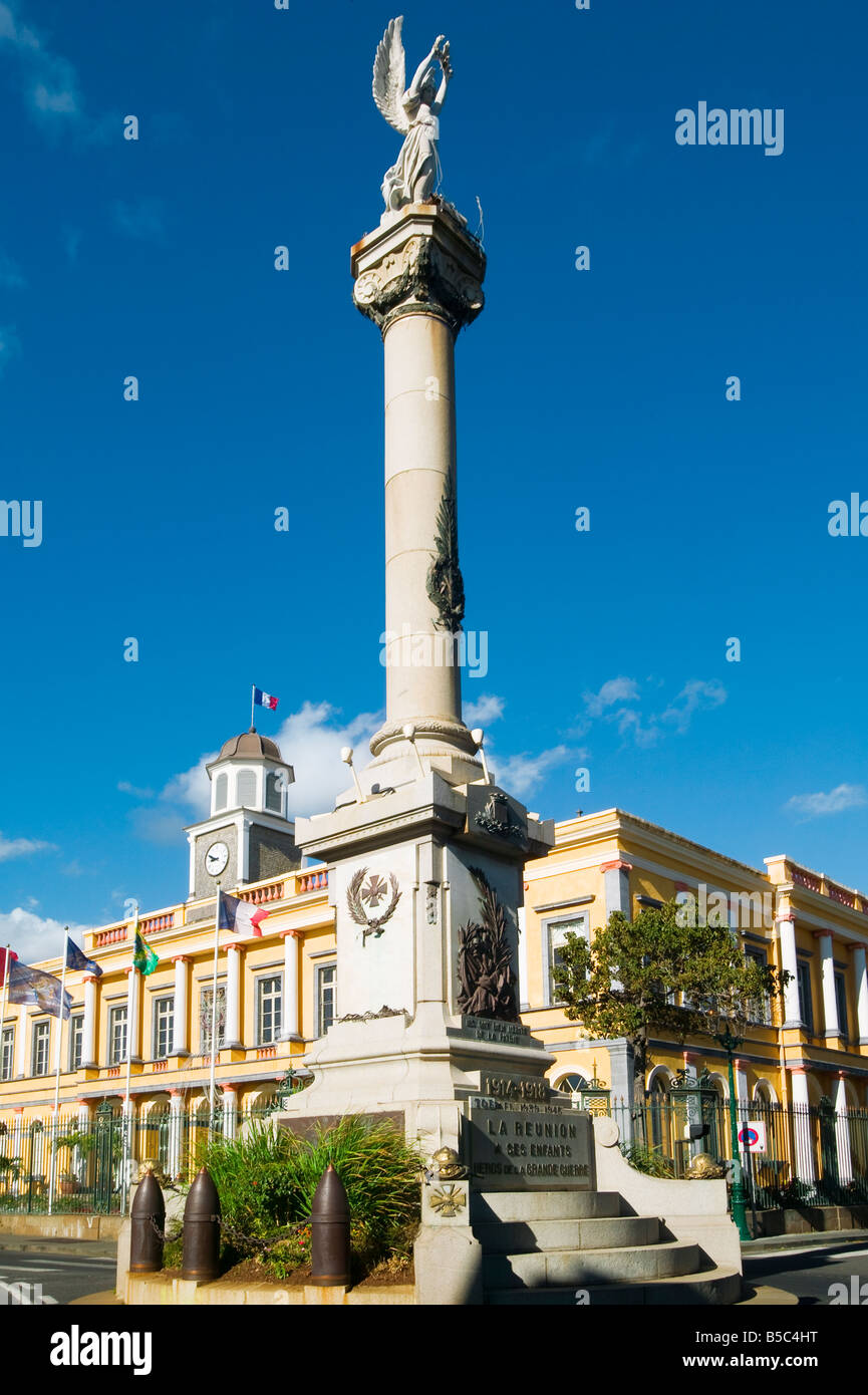 TOWN HALL - SAINT-DENIS - REUNION ISLAND Stock Photo - Alamy