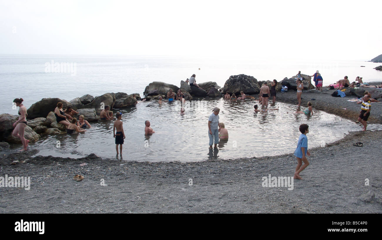 Embros Thermal springs on the Island of Kos Greece Stock Photo - Alamy