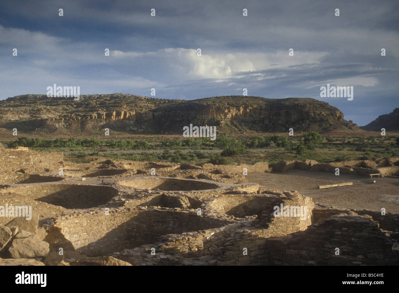 A view of Pueblo Bonito in Chaco Culture National Historic Park, New ...