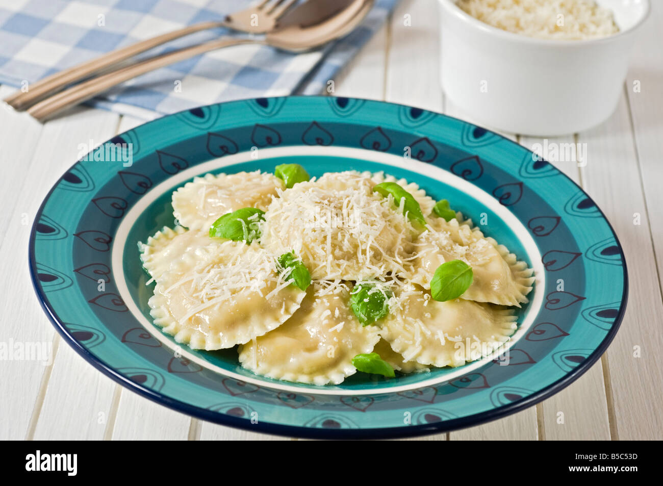 Ravioli pasta Italy Food Stock Photo - Alamy