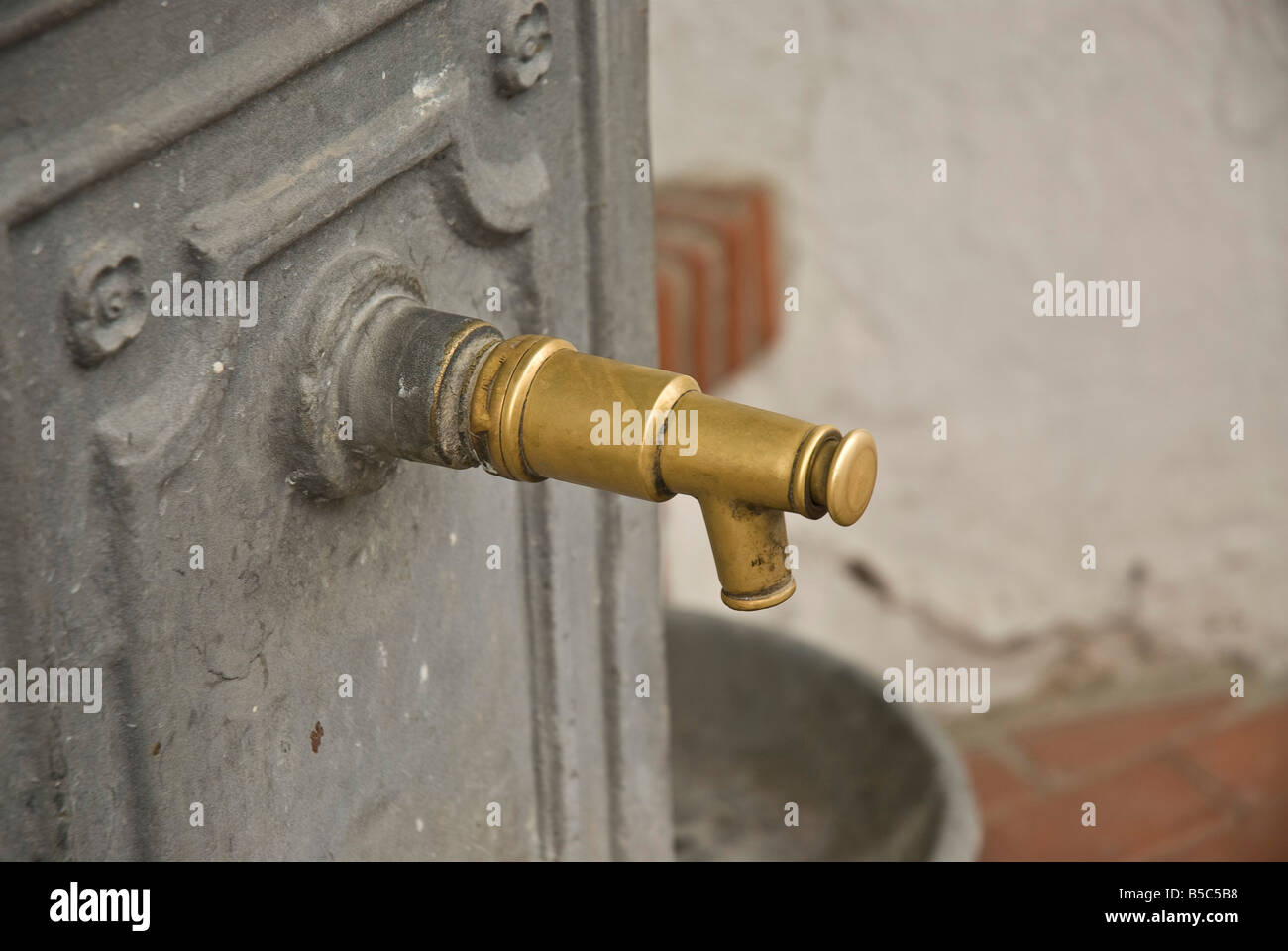 Public Water Tap Spain Stock Photo - Alamy