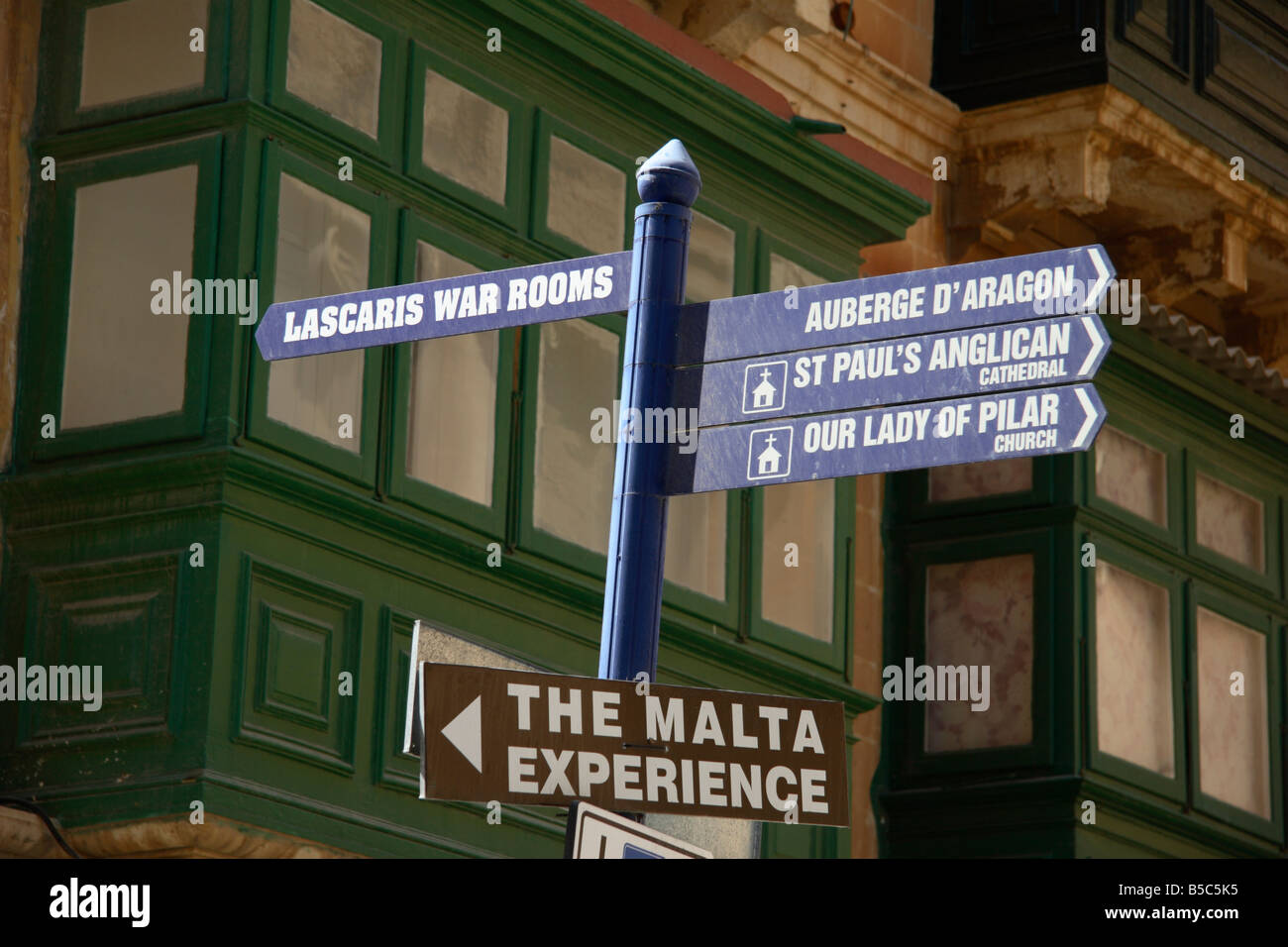 A Tourist Information street sign in Valletta, Malta Stock Photo - Alamy