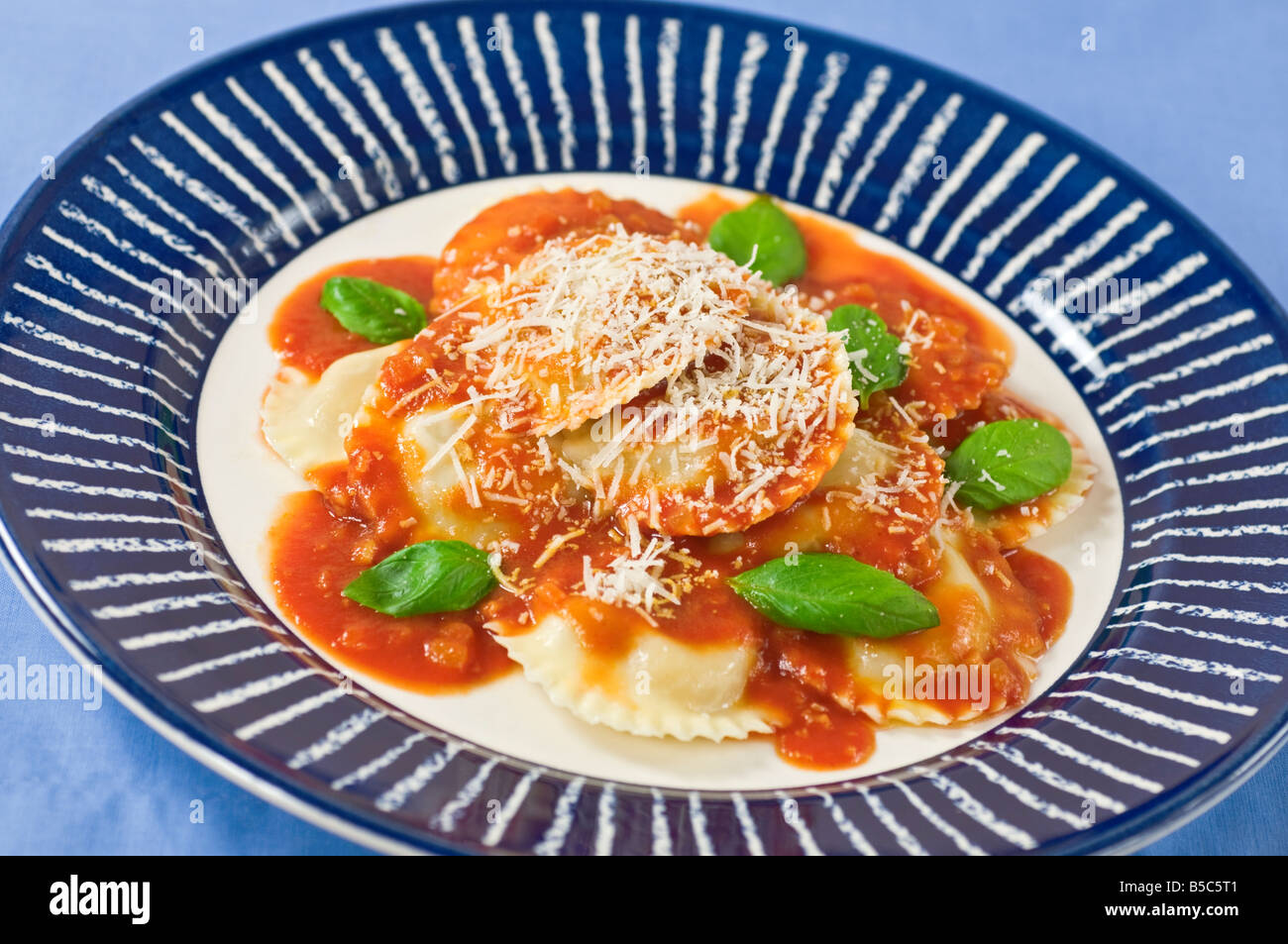 Ravioli pasta Italy Food Stock Photo - Alamy