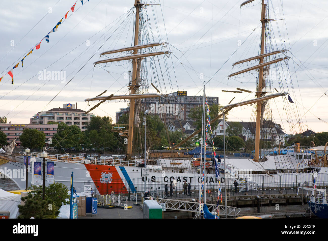 US Coastguard ship Eagle participating in Tall Ships Festival in ...