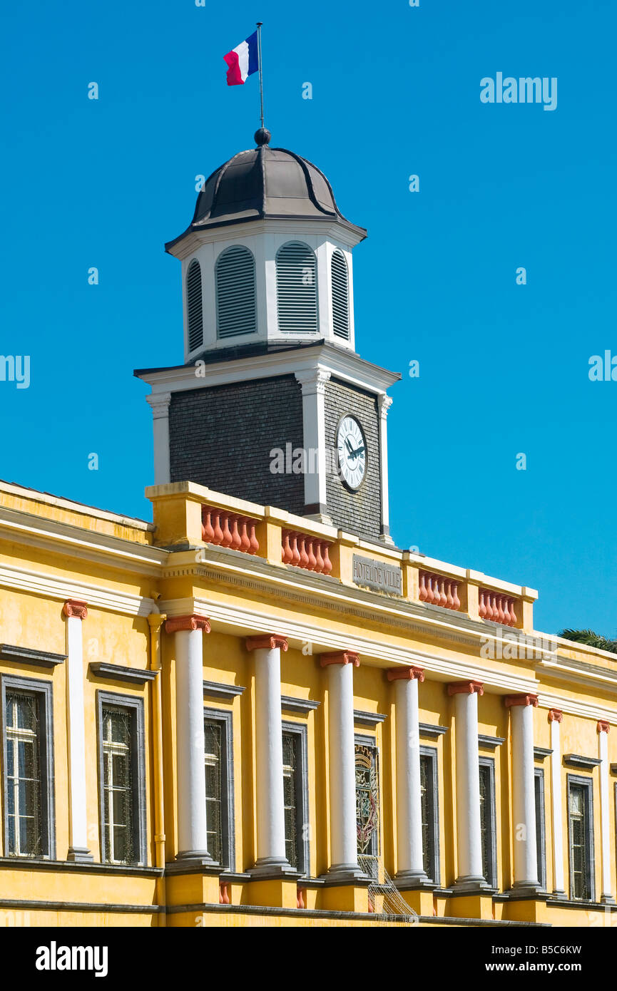 TOWN HALL SAINT DENIS REUNION ISLAND Stock Photo - Alamy