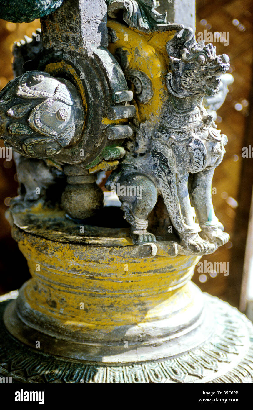 Exterior of the Mahagiri shrine atop Mt Poppa Burma Myanmar Stock Photo ...
