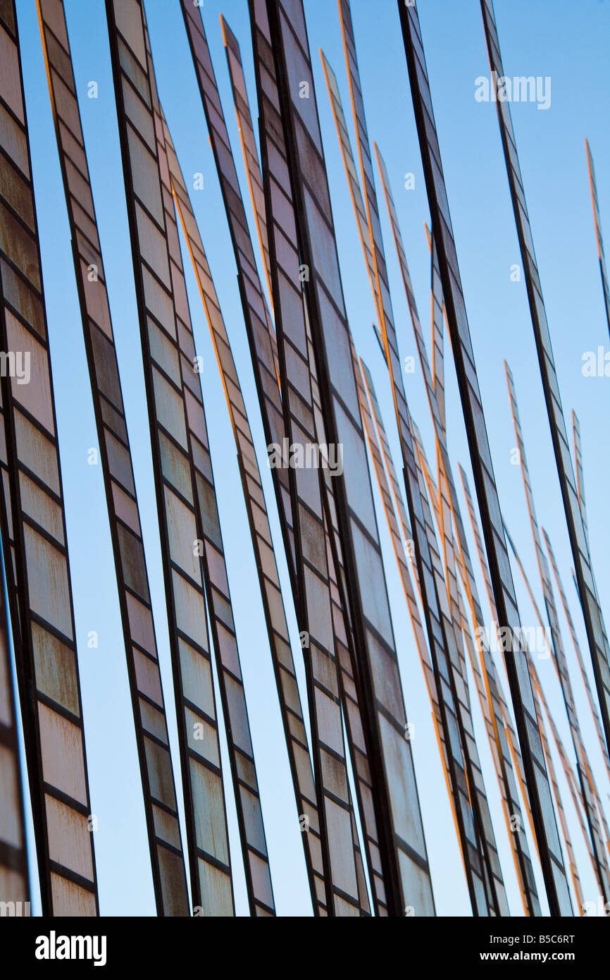Grass blades sculpture seattle center hi-res stock photography and ...