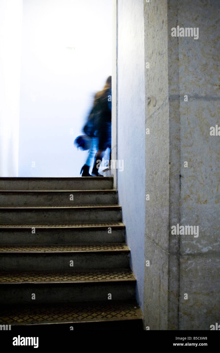 People climbing stairs Stock Photo - Alamy