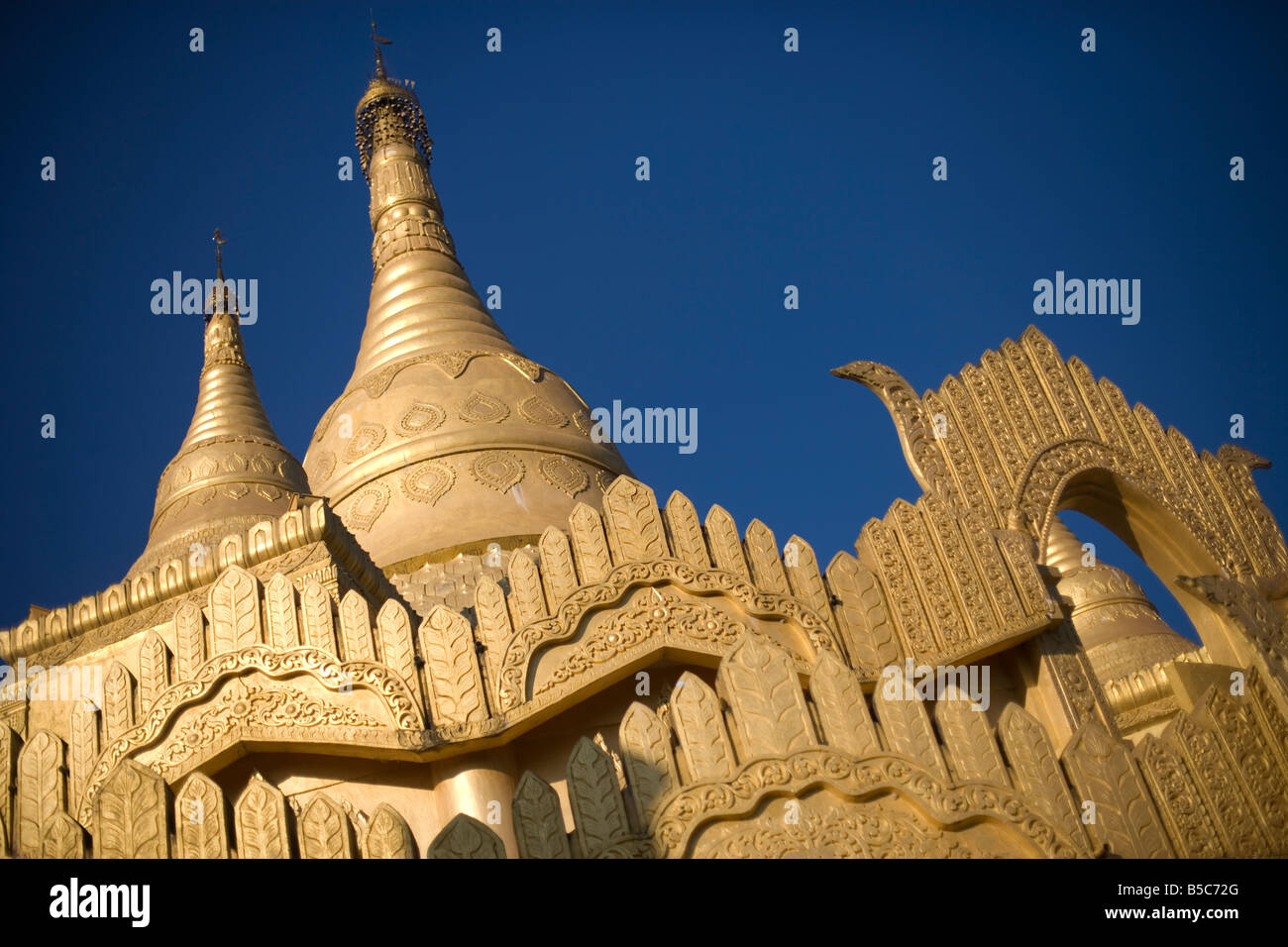 Buddhist temple in Mong La, Shan State, Myanmar Stock Photo - Alamy