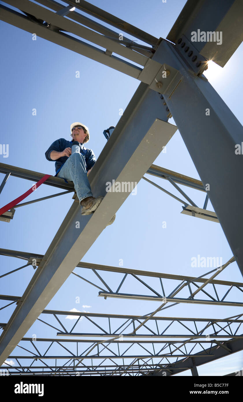 Worker on a job site Stock Photo - Alamy