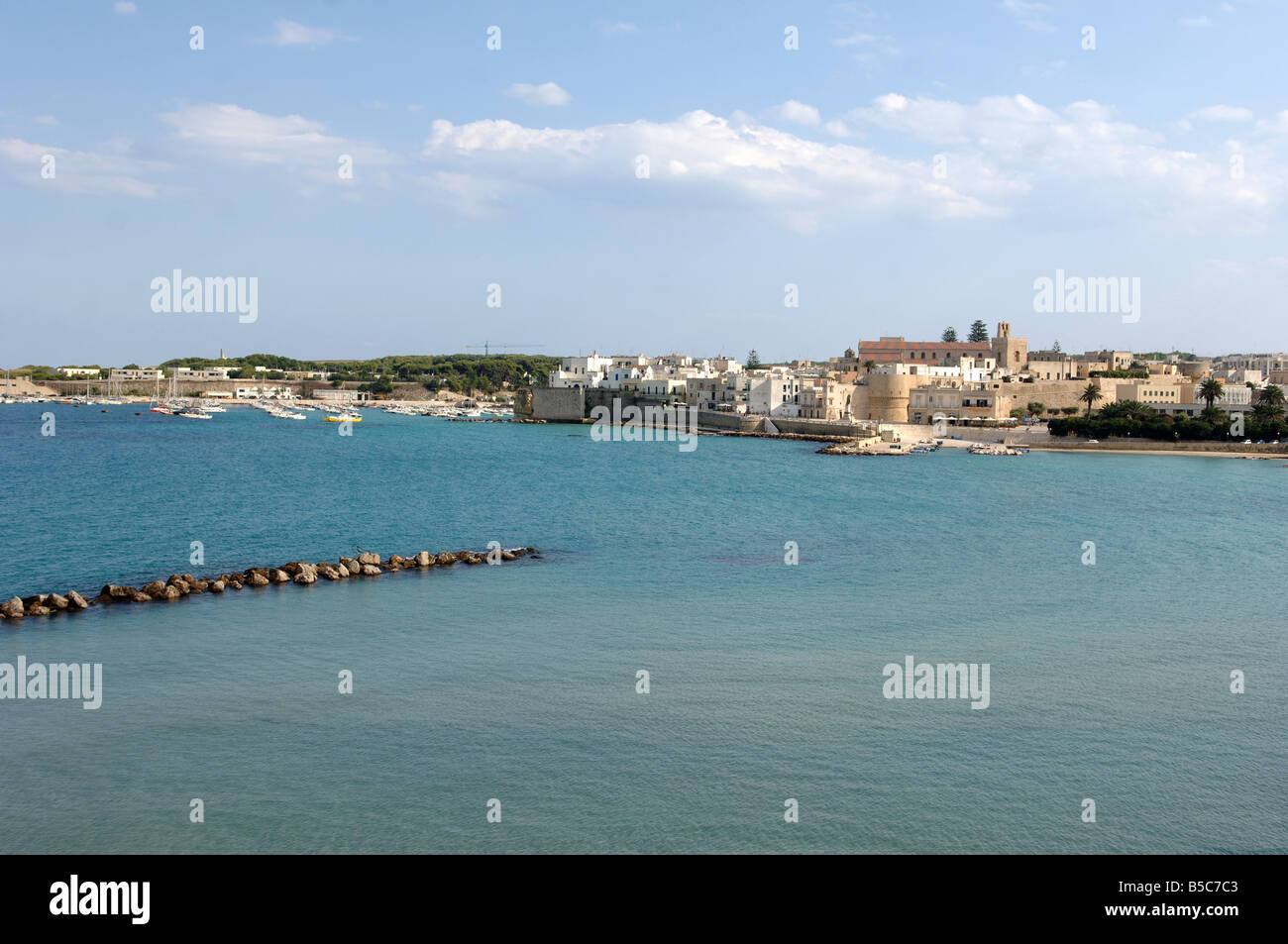 View across bay of Otranto - Puglia Italy Stock Photo - Alamy