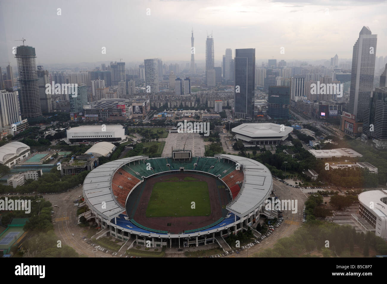 Tianhe district of Guangzhou, Guangdong, China. 04-Sep-2008 Stock Photo ...