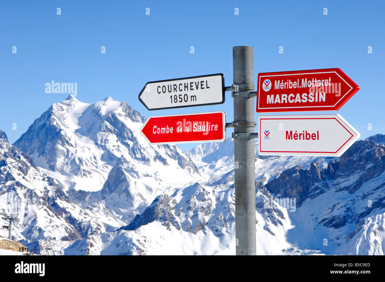 Meribel courchevel hi-res stock photography and images - Alamy