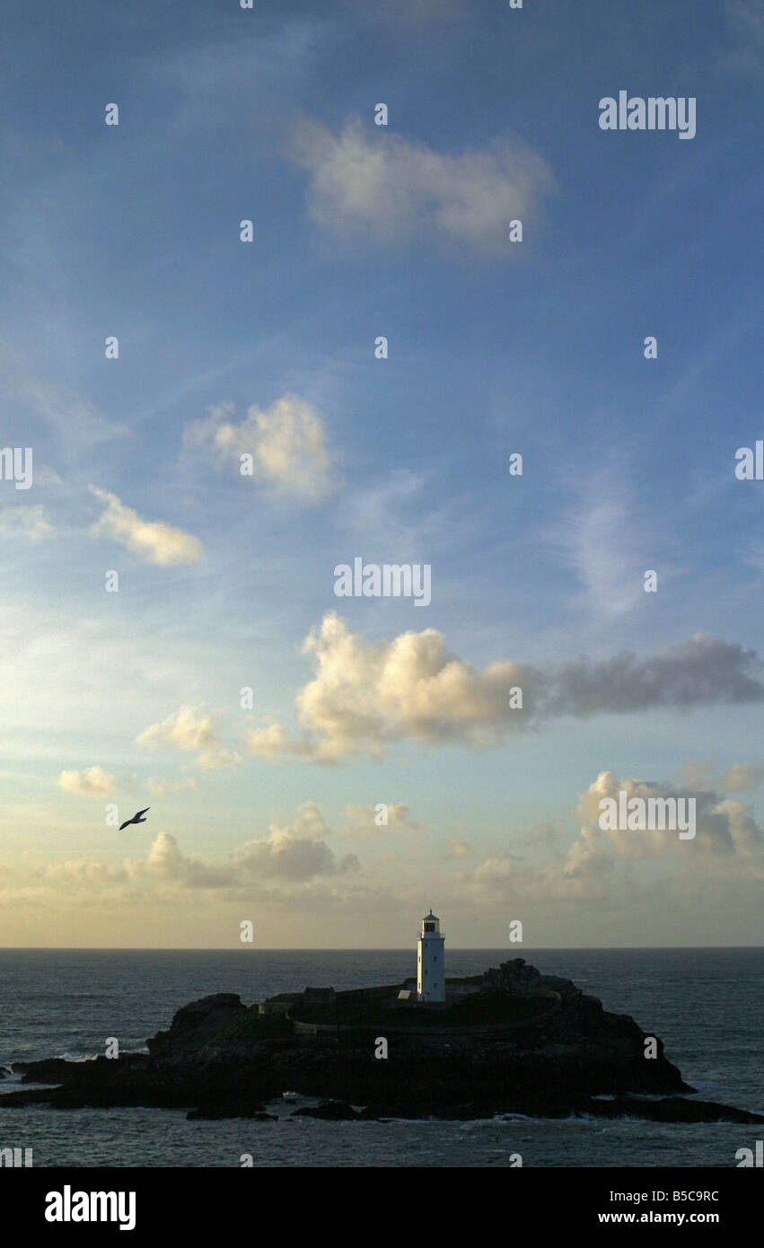 Godrevy Lighthouse Cornwall UK Stock Photo - Alamy