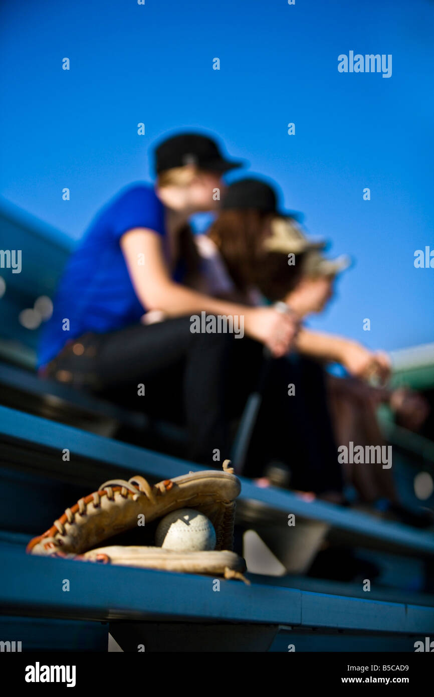 Spectators at a baseball game Stock Photo - Alamy