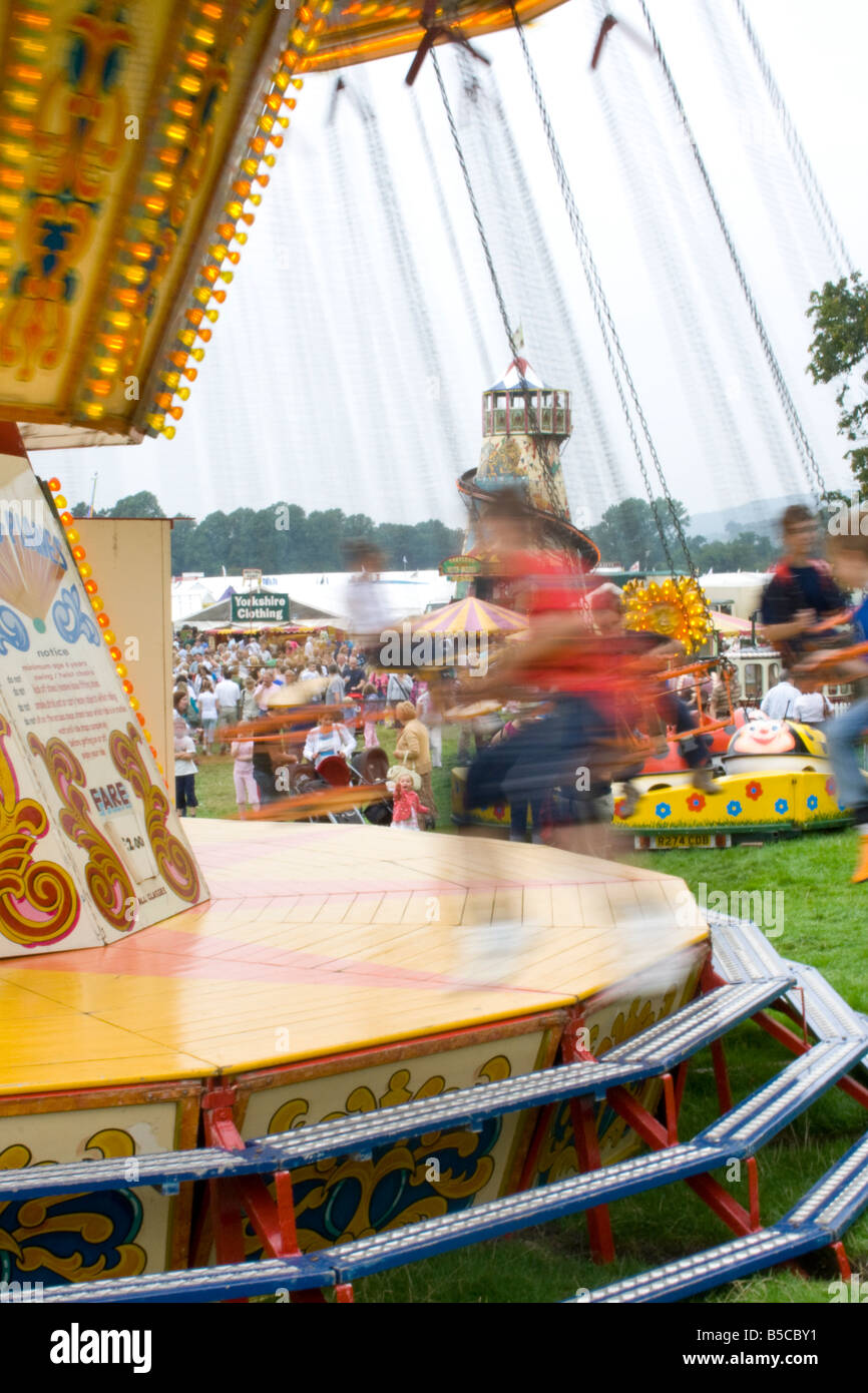 Merry go Round ride at Chatsworth House in August 2008 Stock Photo - Alamy