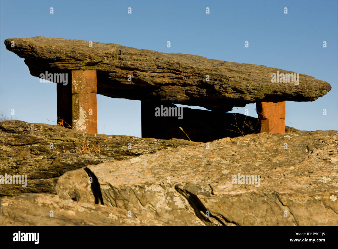 Jefferson Rock sits on a ridge over the town of Harpers Ferry, West ...
