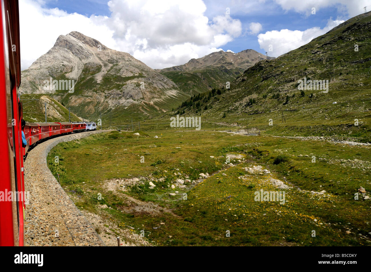 The Bernina Express from Switzerland to Italy Stock Photo - Alamy
