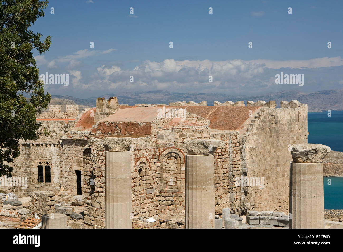 Ancient Acropolis, Lindos, Island of Rhodes, Greece Stock Photo - Alamy