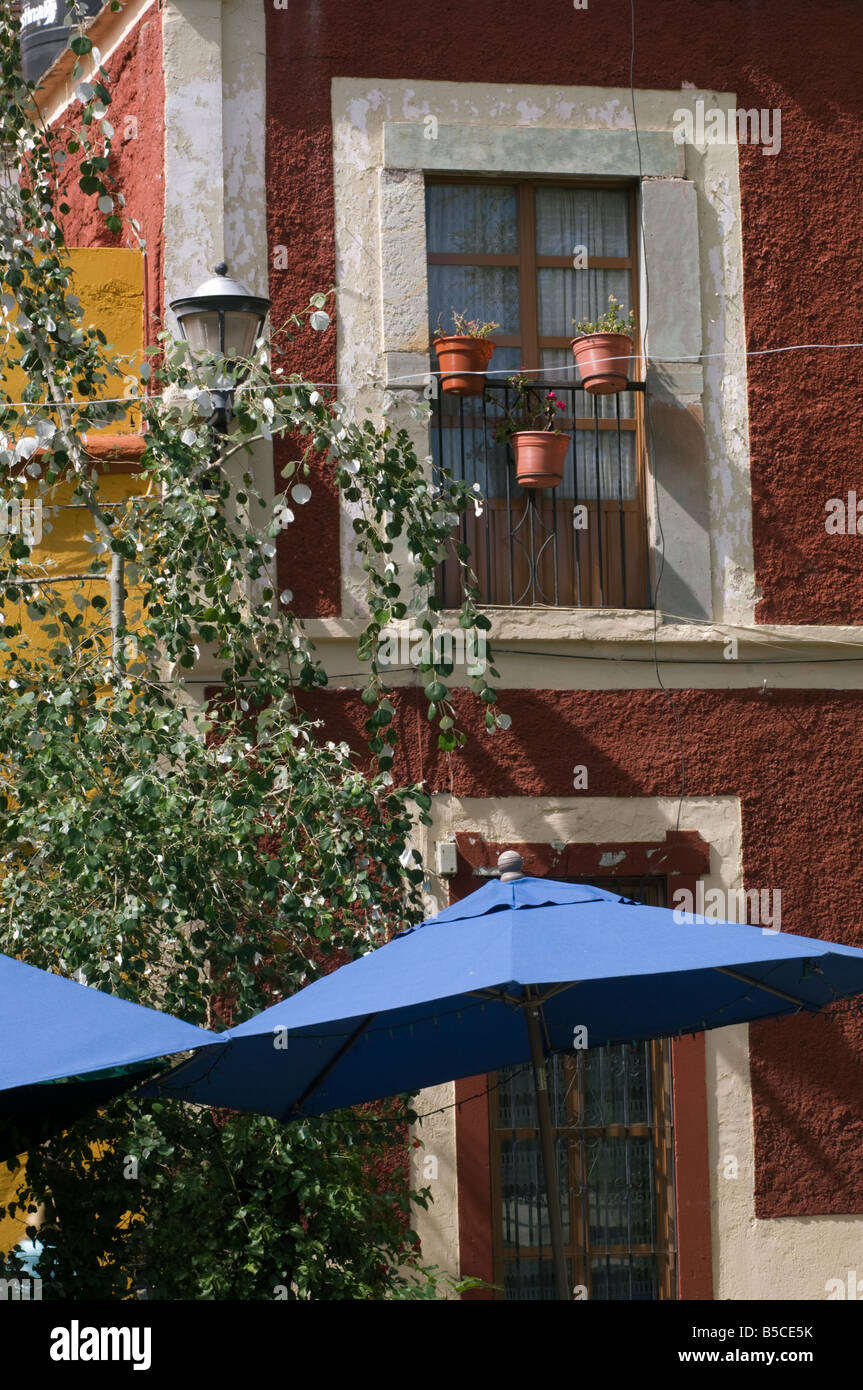Cafe in colonial Mexico Stock Photo - Alamy