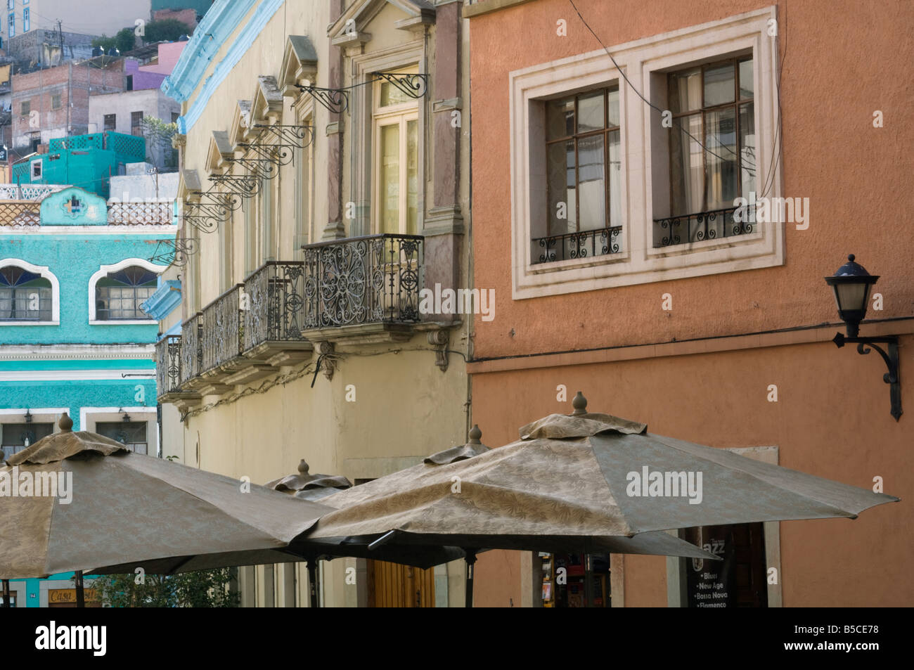 Cafe in colonial Mexico Stock Photo - Alamy