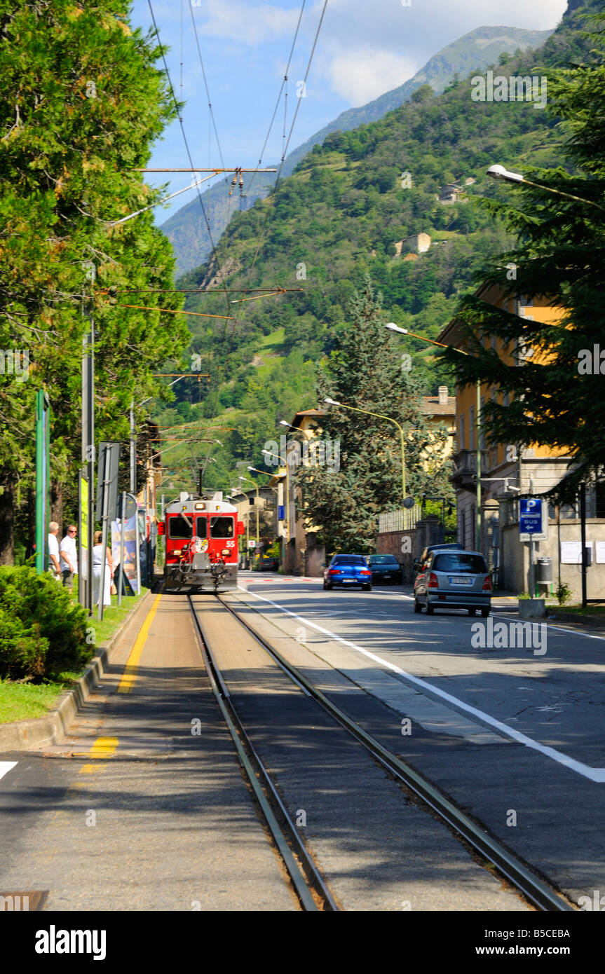 Bernina express train from tirano hi-res stock photography and images ...