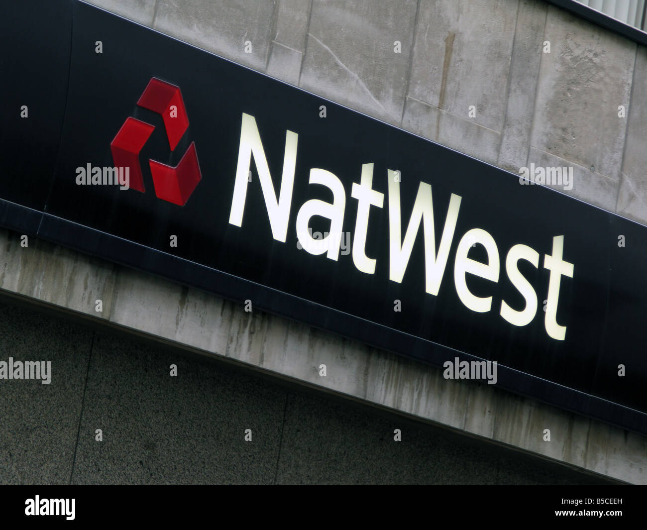 Nat West Bank sign and logo Stock Photo - Alamy
