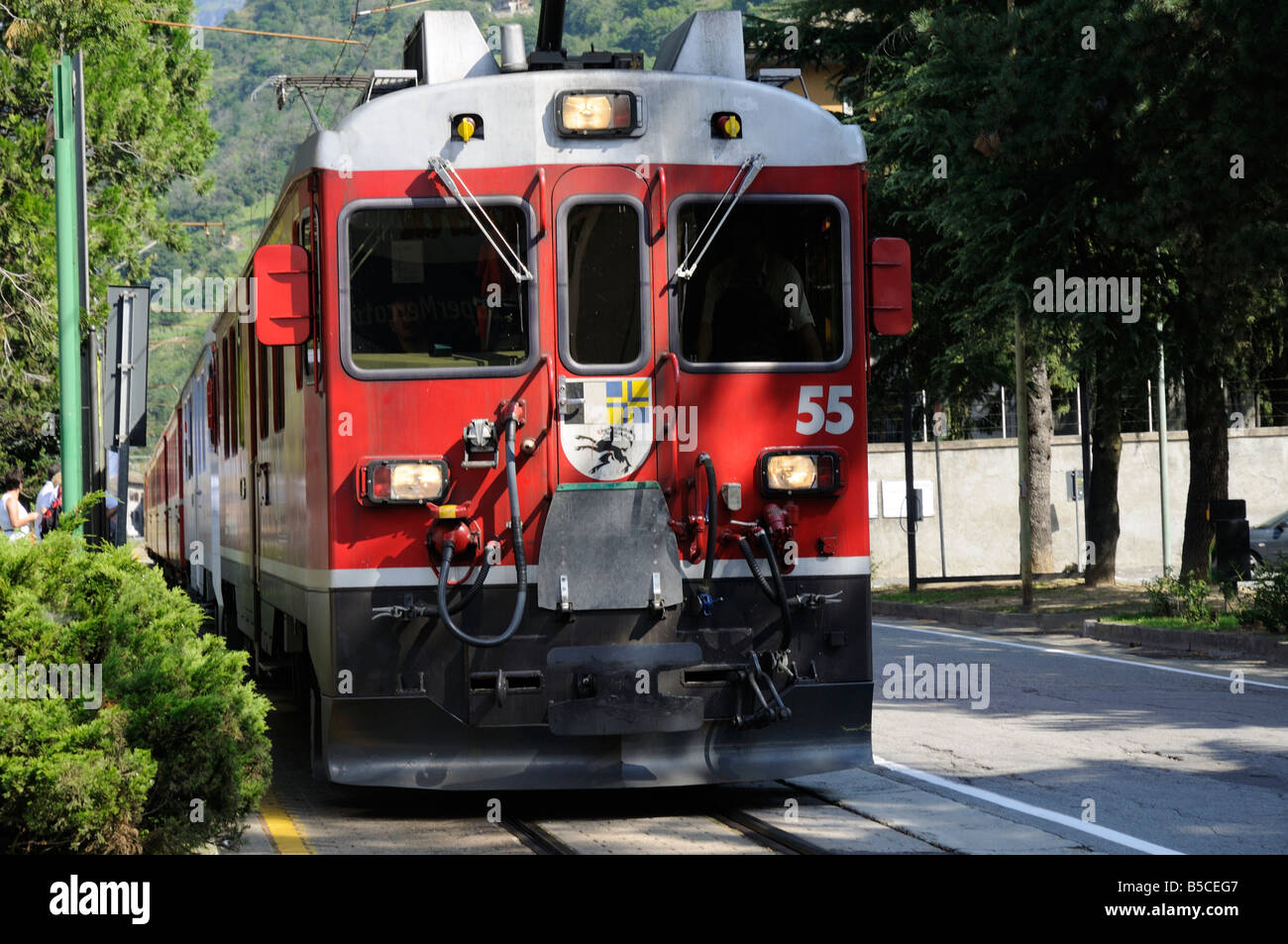 Bernina express train from tirano hi-res stock photography and images ...