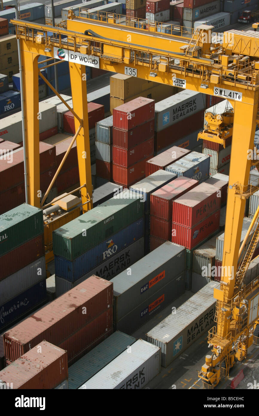 DP World Dubai Ports World Container Port UAE Teus Stock Photo - Alamy