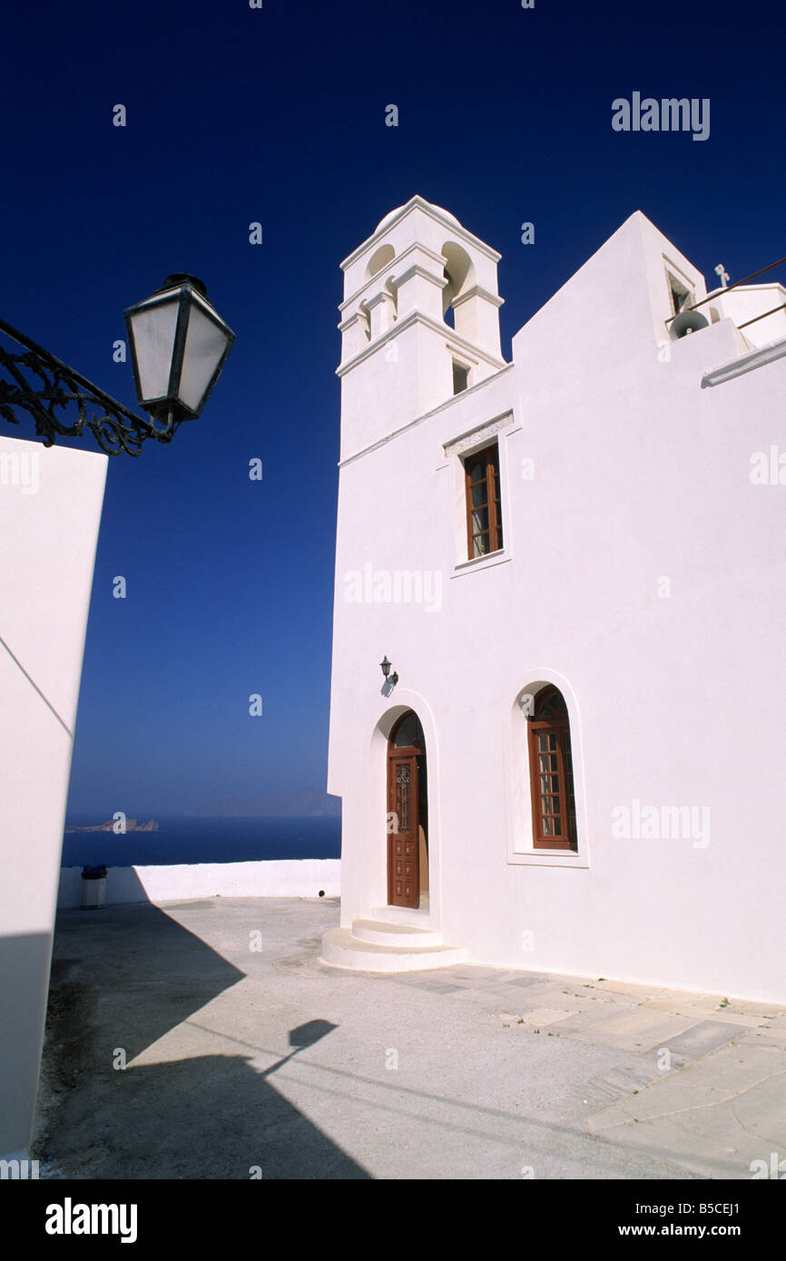 Greece, Cyclades Islands, Milos, Plaka, church Stock Photo - Alamy