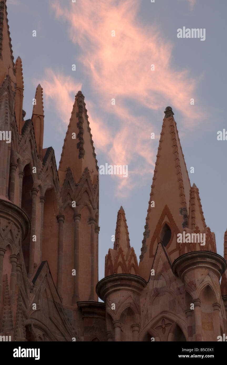 Church in the early morning in colonial Mexico Stock Photo - Alamy