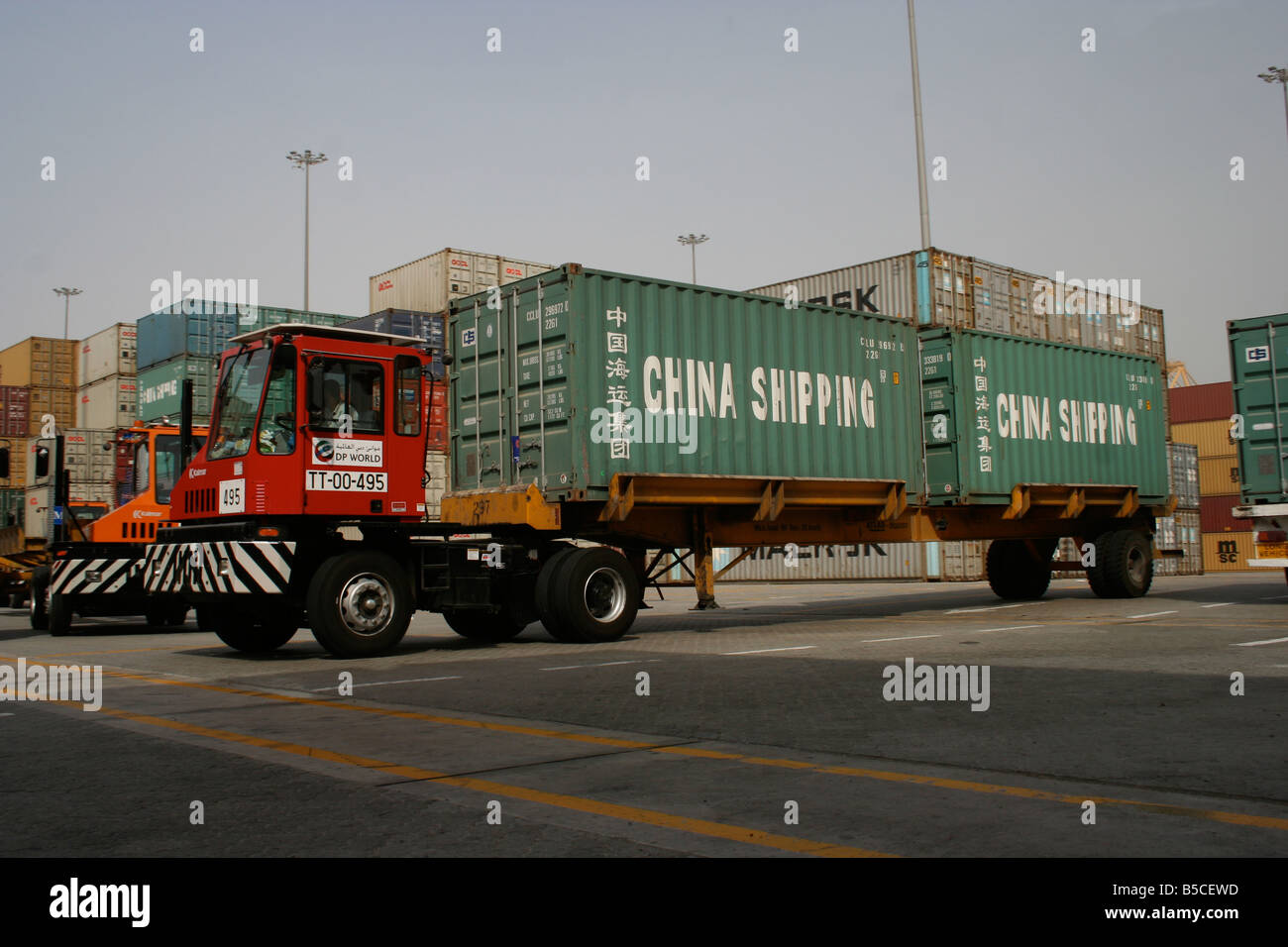 DP World Dubai Ports World Container Port UAE Teus Stock Photo - Alamy